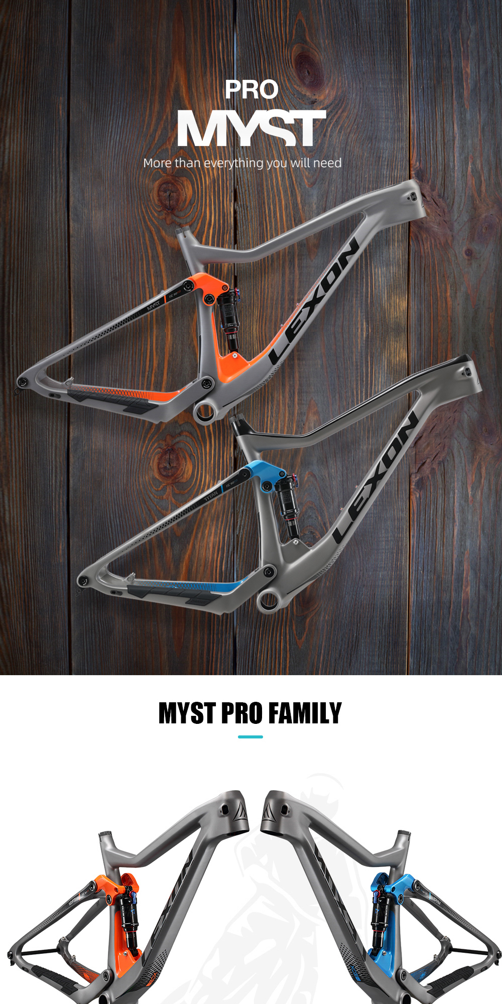 2025 LEXON Bicycle Frame XC TRIAL Cross country Bike Frames Carbon ...