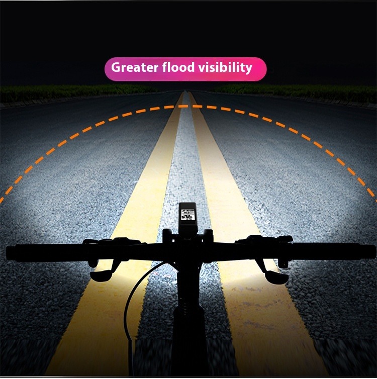 GPS Bicycle Front Light with Horn 3 in 1 Wireless Bicycle Computer GPS ...