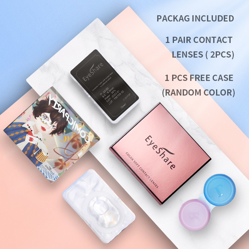 Eyeshare 2pcs Anime Cosplay Contact Lens Colored Natural Iris Yearly ...