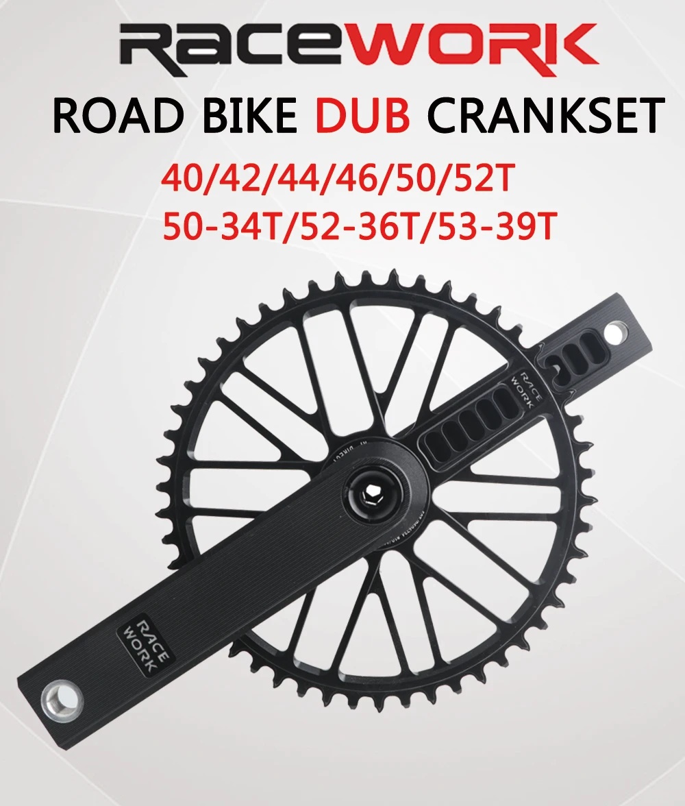 Racework Road Bike Crankset 29 Shafts 170mm 40T 42T 44T 46T 50T 52T ...