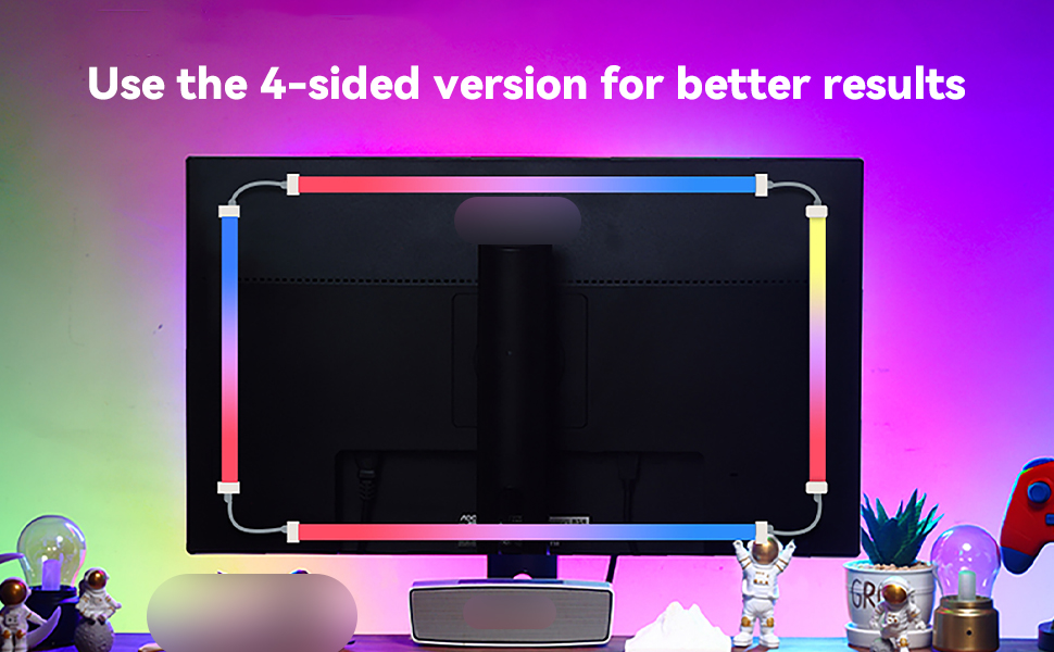 Smart RGB PC Sync Backlight Ambient PC Lighting Computer Monitor Sync ...