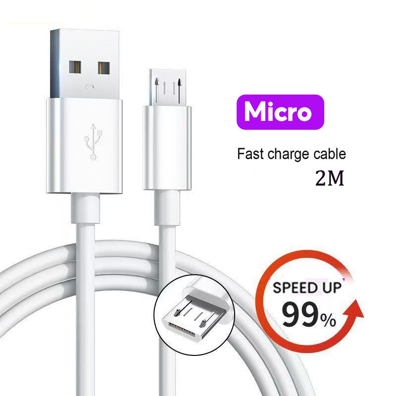 2M Micro USB Fast Charging Data Sync Cable for Android for realme for ...
