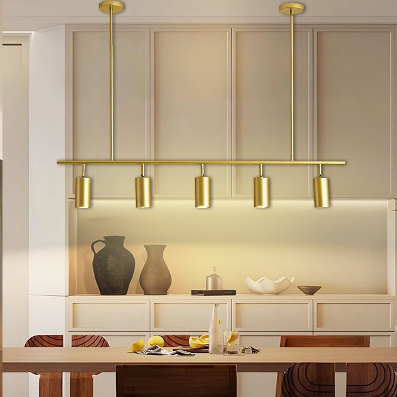 Modern Gold Pendant Light Spotlight Dining Light, Industrial Decor ...