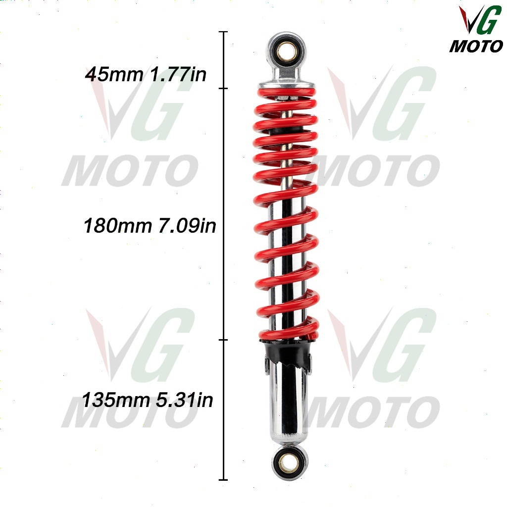 Motorcycle Modified XRM/WAVE/SMASH/DASH/SHOGUN Rear Shock Absorber ...