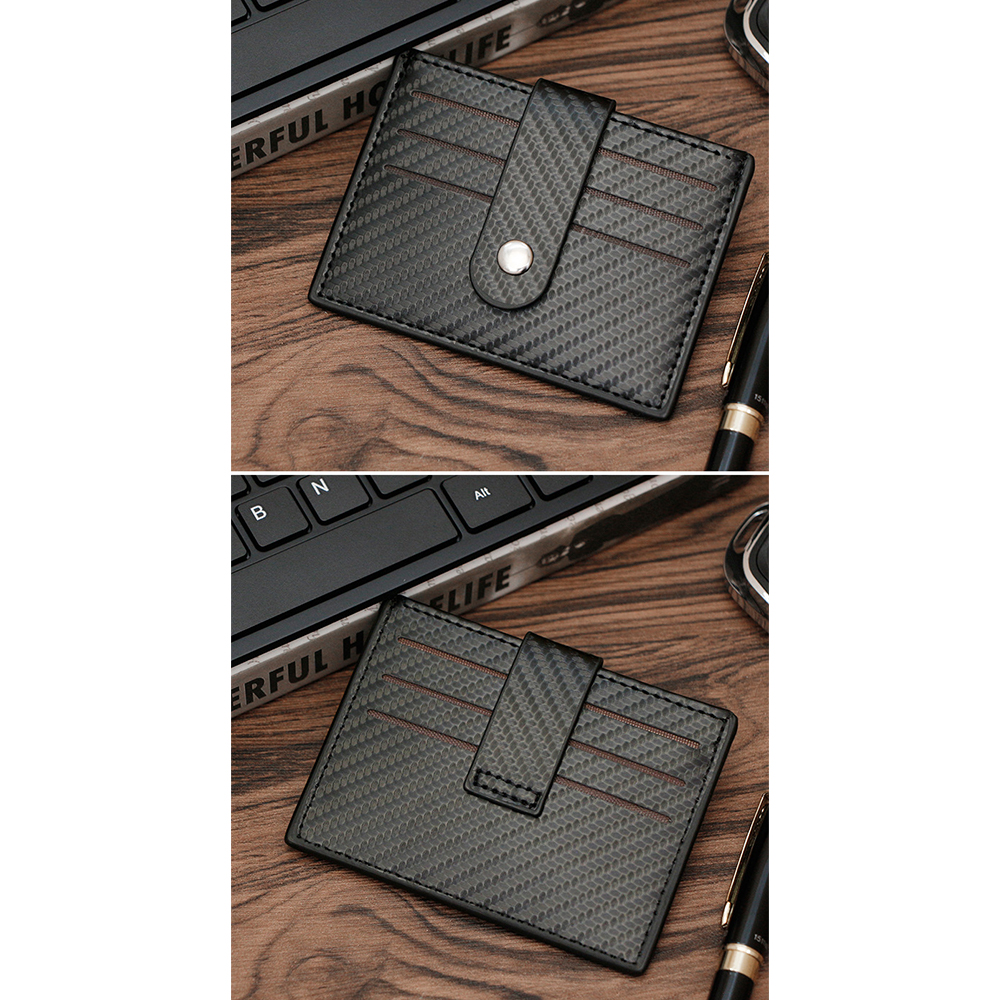 Thin Card Holder Fashion Business Multi-card Slot Unisex Card Holder pu ...