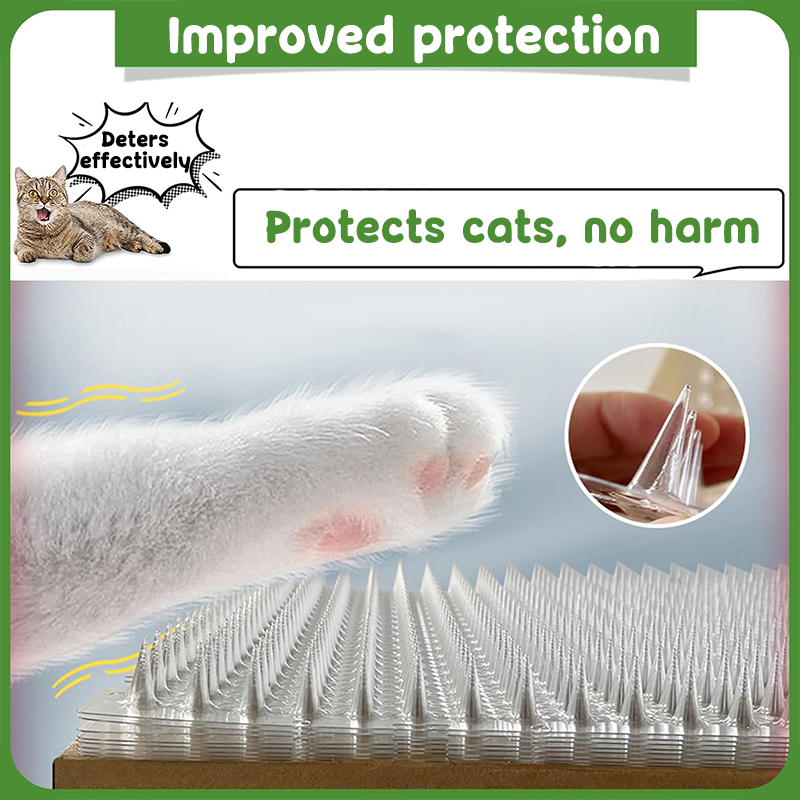 Cat Spike Pad Animal Repellent Mat Clear PVC plastic 43*34cm | Shopee ...