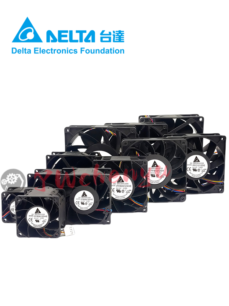 Delta 4cm 5cm 6cm 7cm 8cm 9cm 12cm Violent Fan, 12V, High Speed High Air Volume, Cooling Fan ...