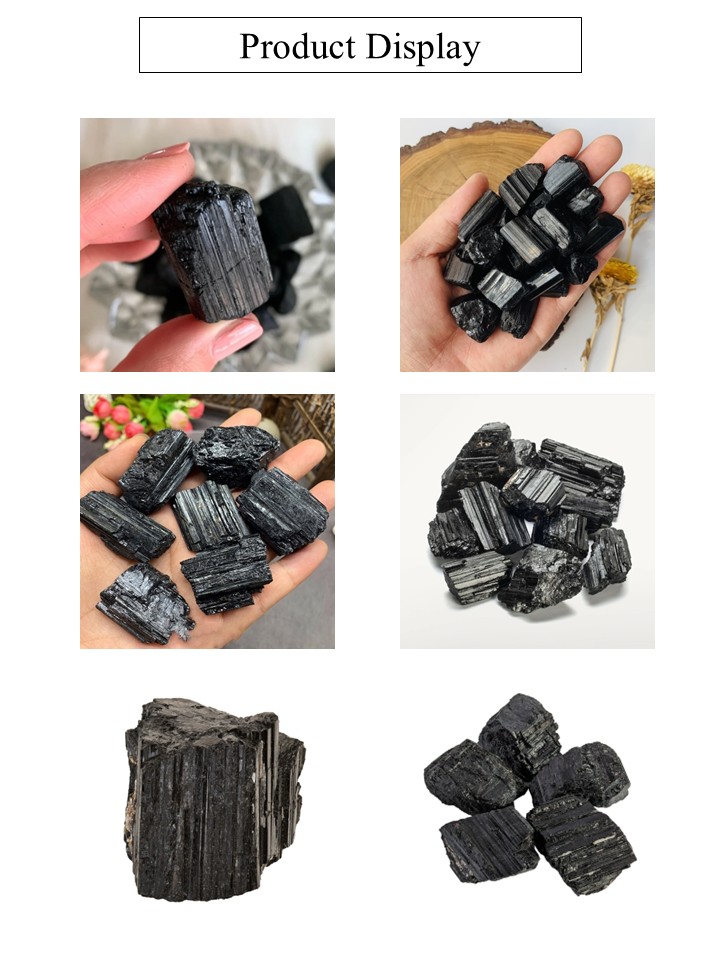 Black Tourmaline Raw Stone | Negative Energy Removal | Healing Crystal ...