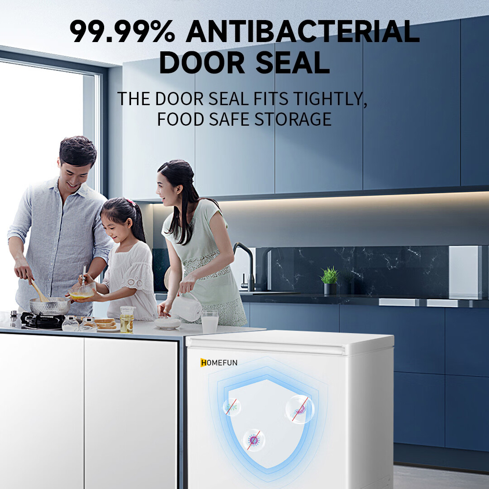 HOMEFUN Freezer Inverter Chest Freezer Refrigerator Mini Freezer ...