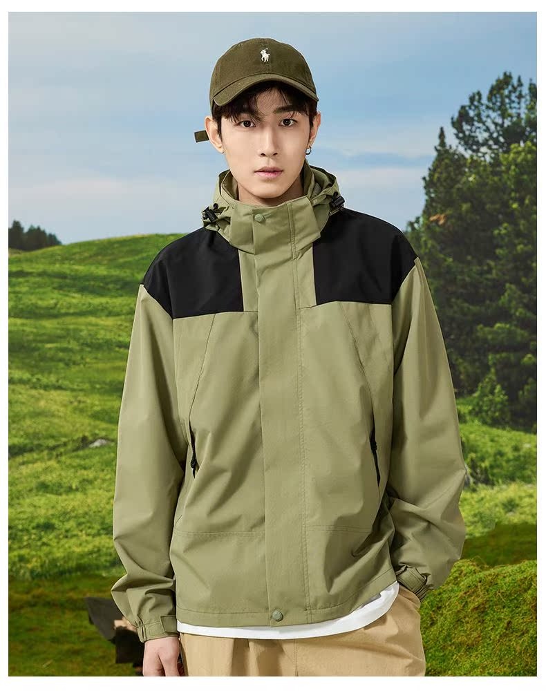 Jeep Spirit Waterproof Windbreaker Jacket Unisex Windproof Hiking ...