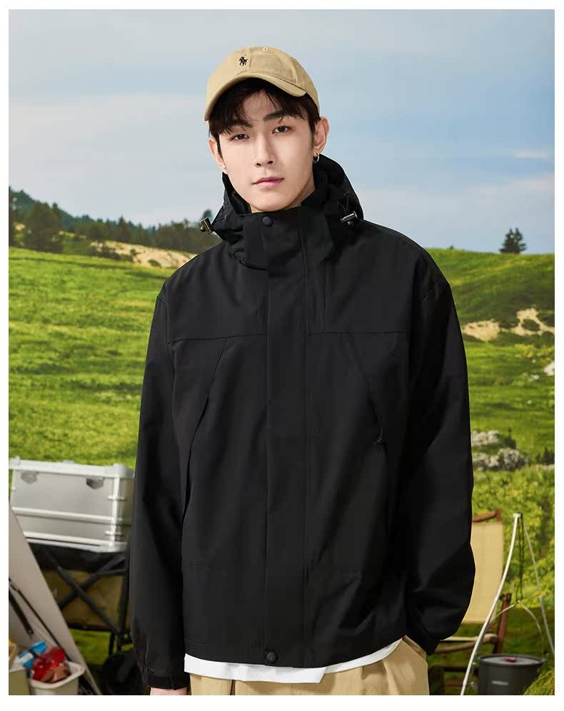 Jeep Spirit Waterproof Windbreaker Jacket Unisex Windproof Hiking ...