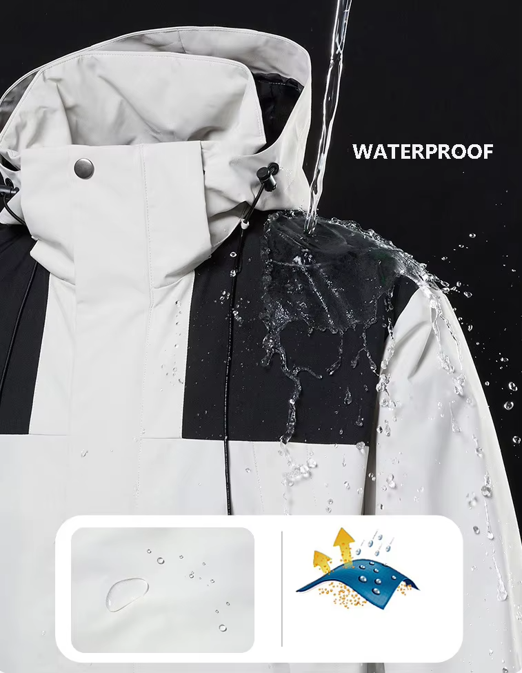 Jeep Spirit Waterproof Windbreaker Jacket Unisex Windproof Hiking ...
