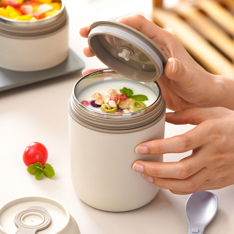 304 Stainless Steel Lunch Box Microwavable Food Jars Lunch Kits with Insulation Function ...