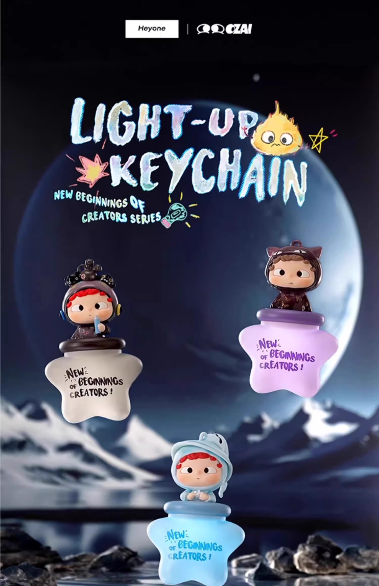 Heyone OZai New Of Beginnings Creators Series Light-Up Keychain Blind ...