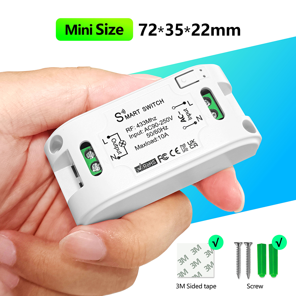 RF 433Mhz Wireless switch,remote control switch,smart switch Relay for ...