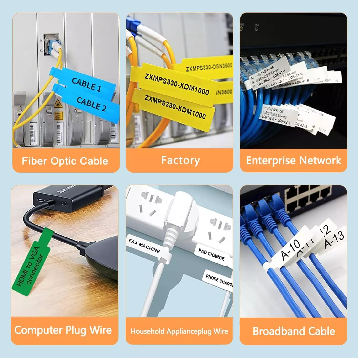 NIIMBOT D110M/D11H Thermal Label Print Fiber Wire Network Charging ...