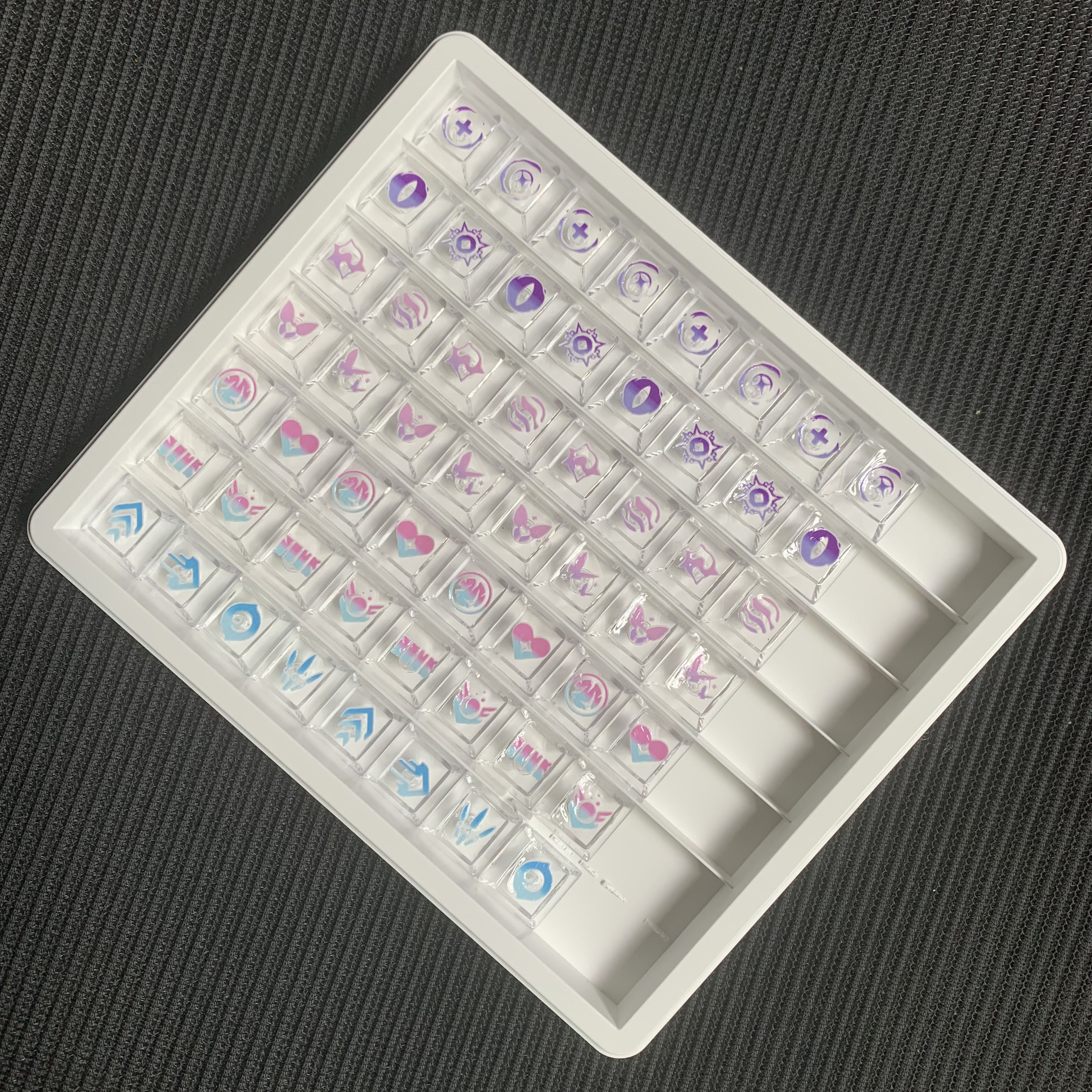 Colorful VALORANT Transparent Keycaps 4 Keys Agent Skills R3+R1 Cherry ...
