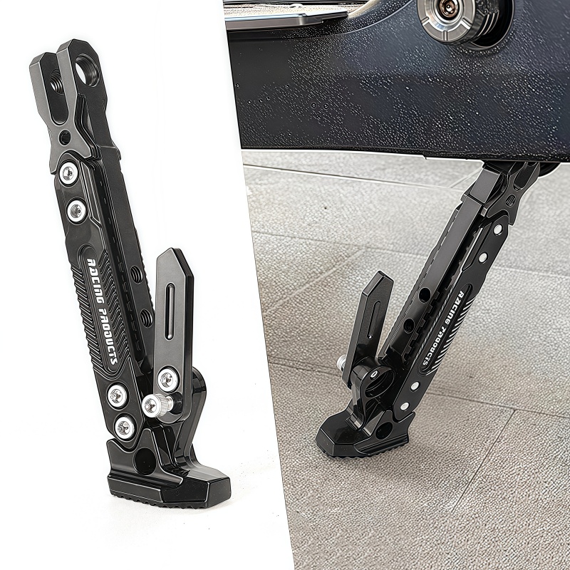 Universal Motorcycle Side Stand Adjustable Foot Side Support Stand CNC ...