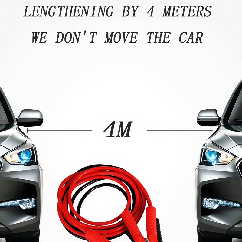 4m 2000A Car Battery Jump Leads Cable Jumper Emergency Power Starter Booster | Shopee Philippines