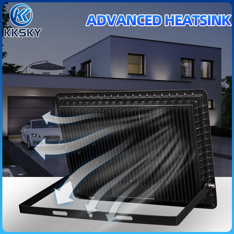 KKSKY 220V Flood Light LED 100 Watts Outdoor IP68 Waterproof Spotlight ...