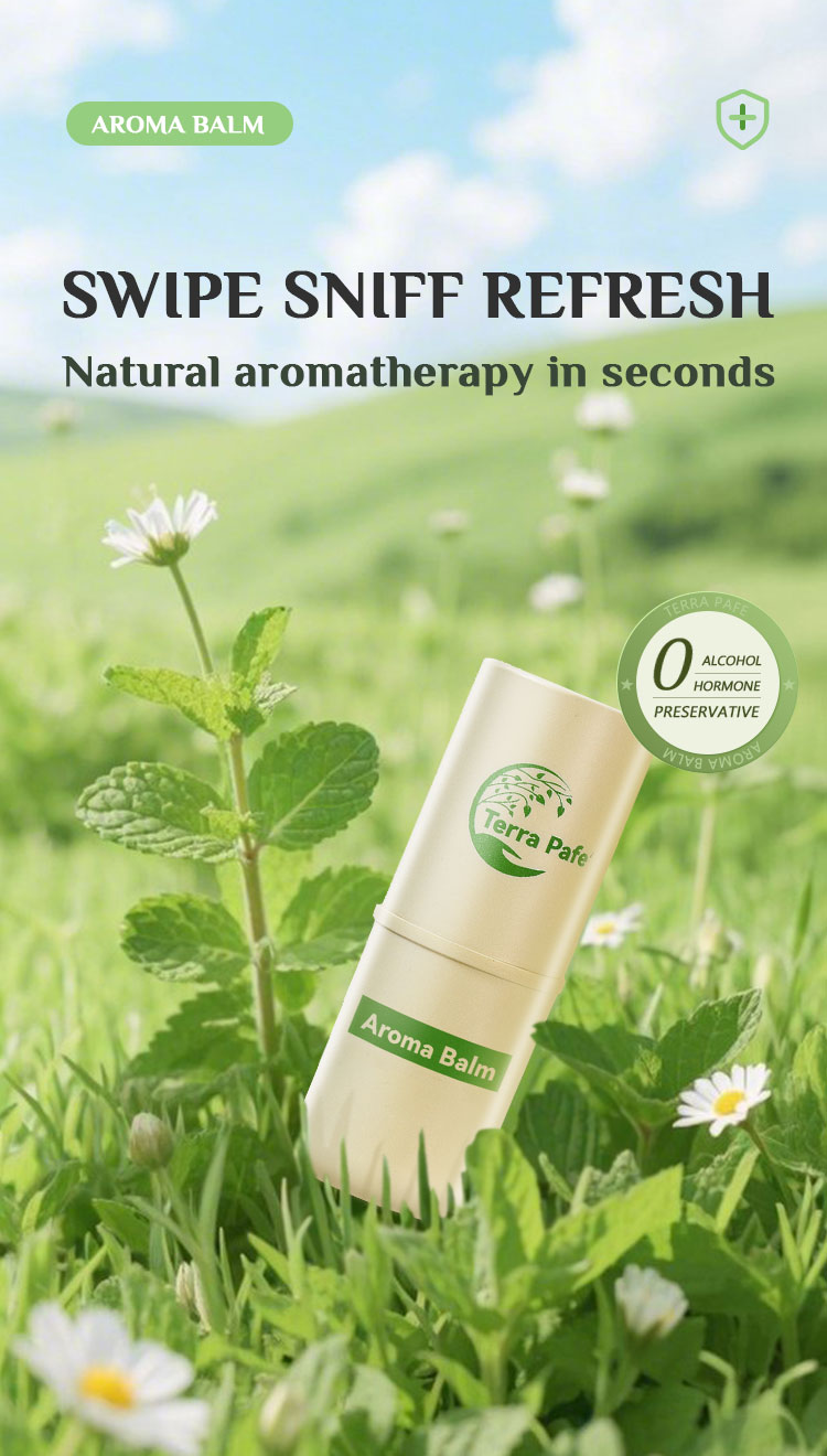 Terra Pafe Aroma Balm (12 pieces) - Fresh and Relaxing Scent, Green ...