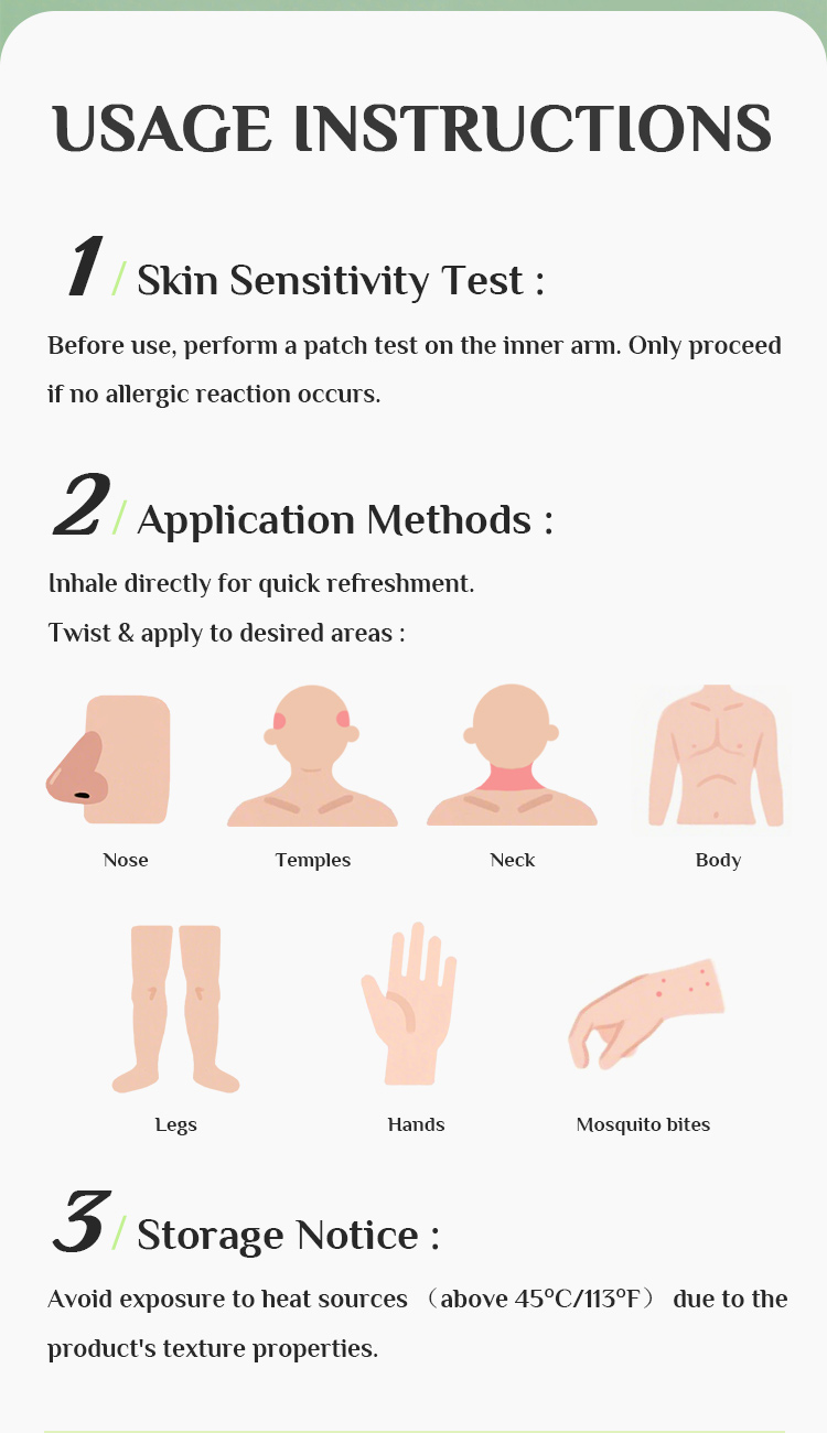 Terra Pafe Aroma Balm (1 piece) - Fresh and Relaxing Scent, Green ...