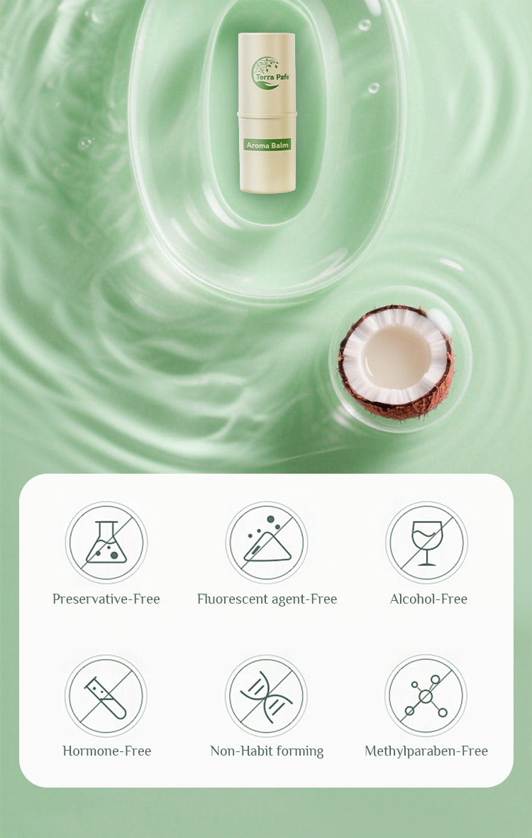 Terra Pafe Aroma Balm (2 pieces) - Fresh and Relaxing Scent, Green ...