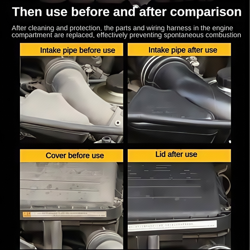 【1 Bottle Lasts 12 Years】 650ML NO Rinse Engine Cleaner Spray Quick ...