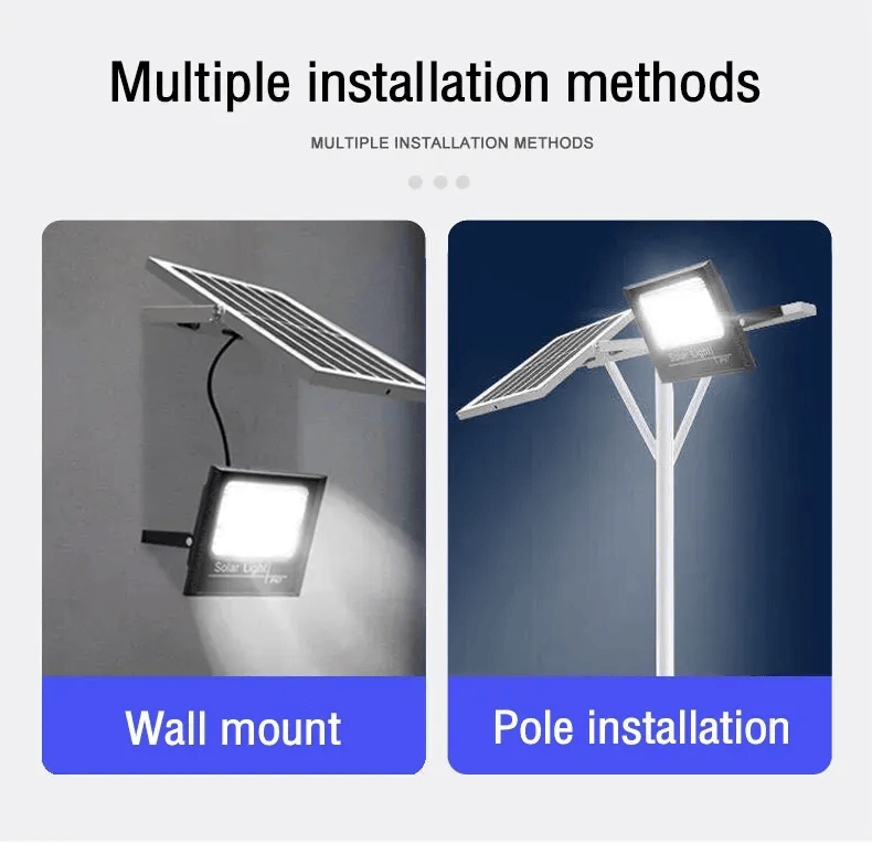 EEKOO Solar light outdoor waterproof IP68 led flood light with Motion ...