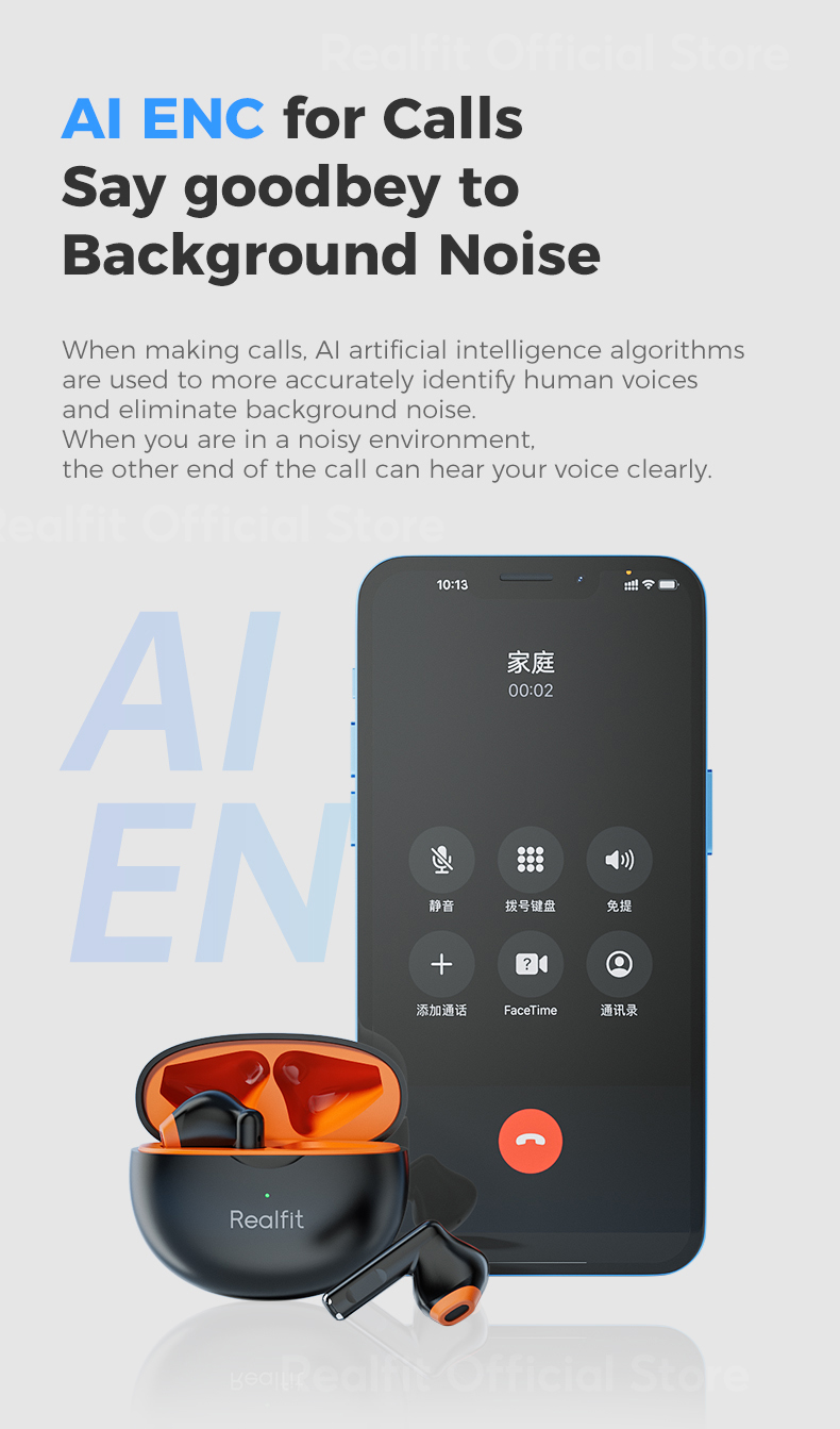 New Realfit F2 TWS Bluetooth Earbuds - High-Quality, Low Latency ...