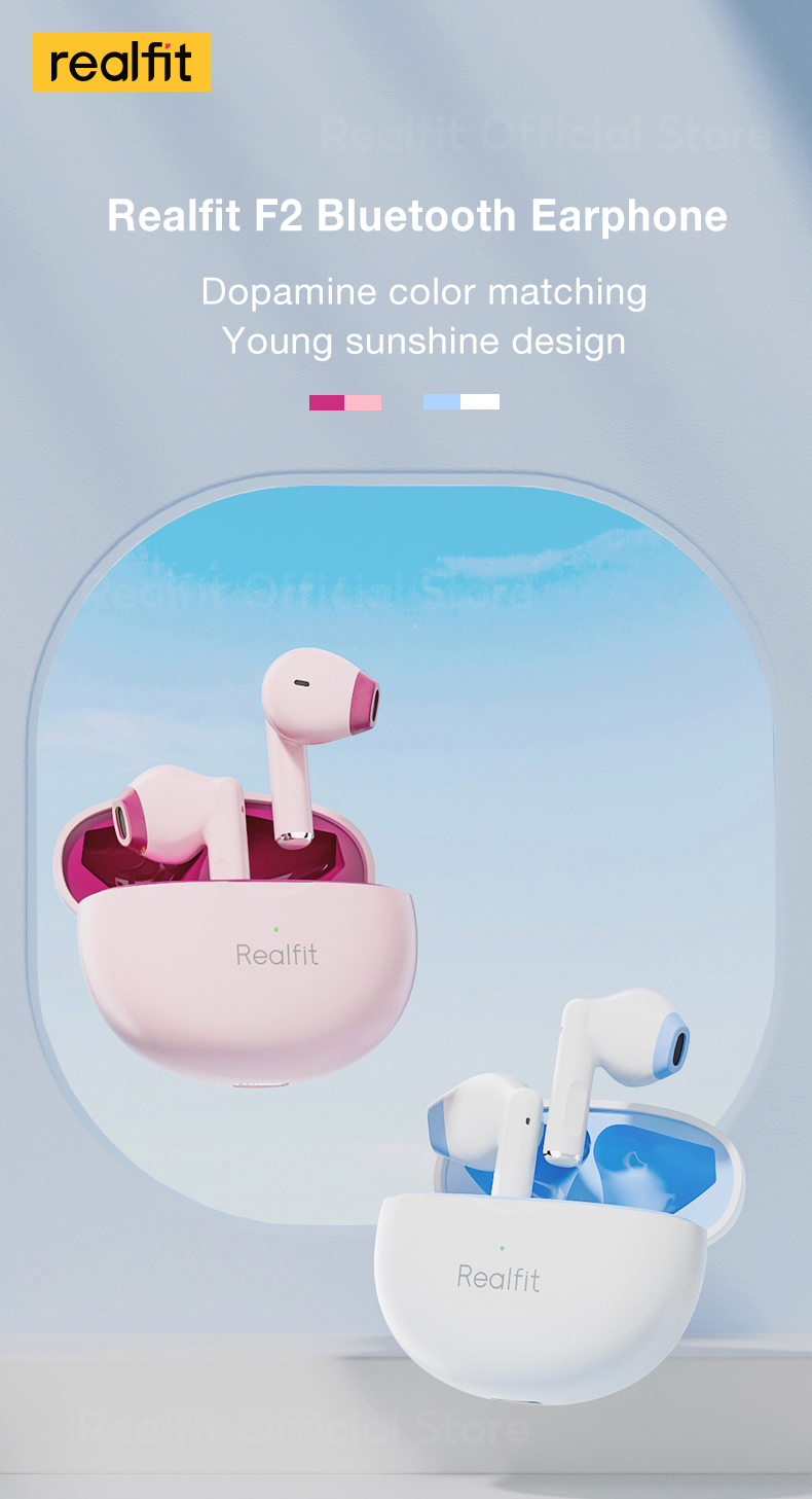 New Trendy Realfit F2 TWS Bluetooth Wireless Earbuds - Mini, High ...
