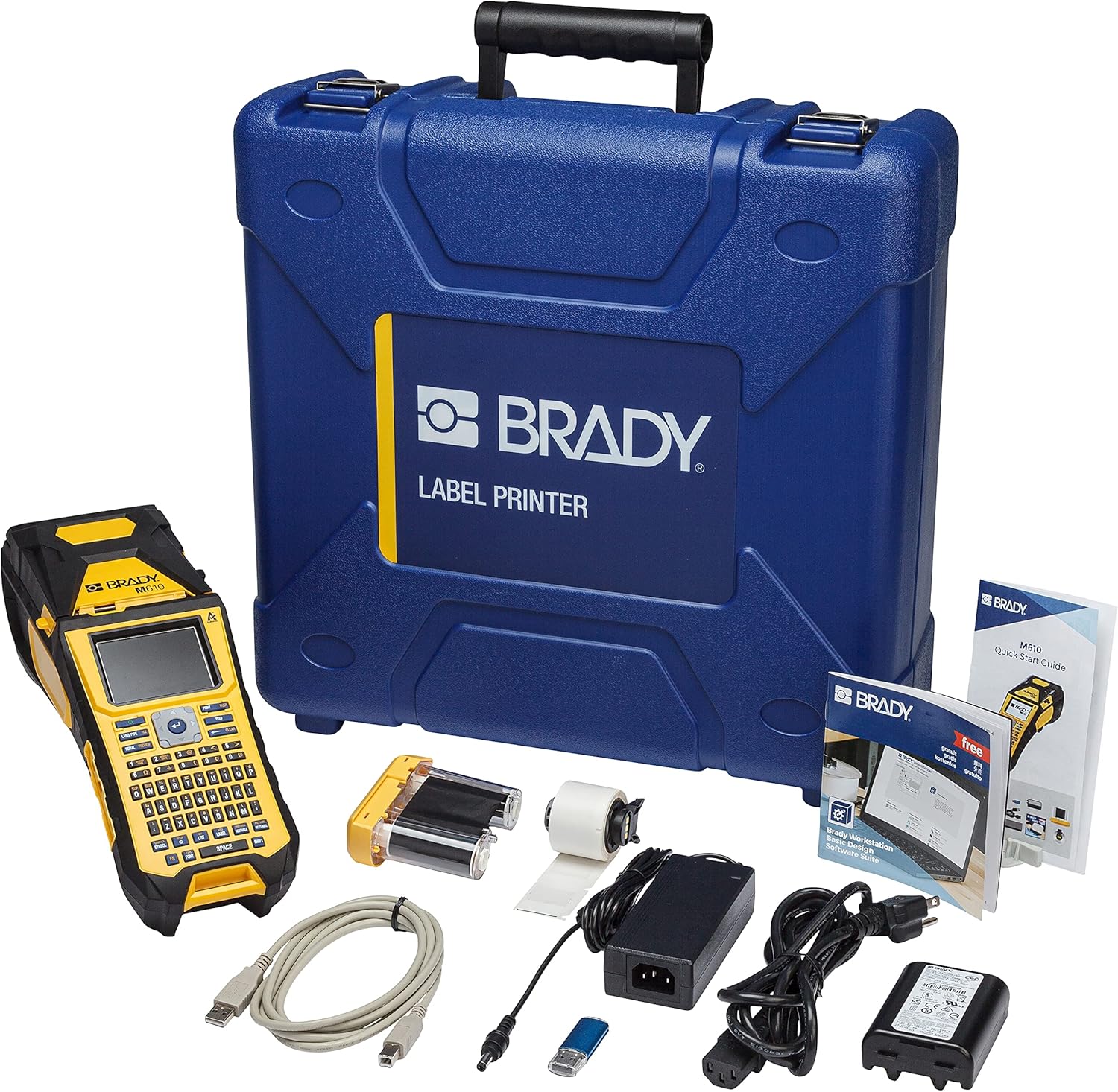 Brady M610 Handheld Label Maker Cable identification sleeve, data ...