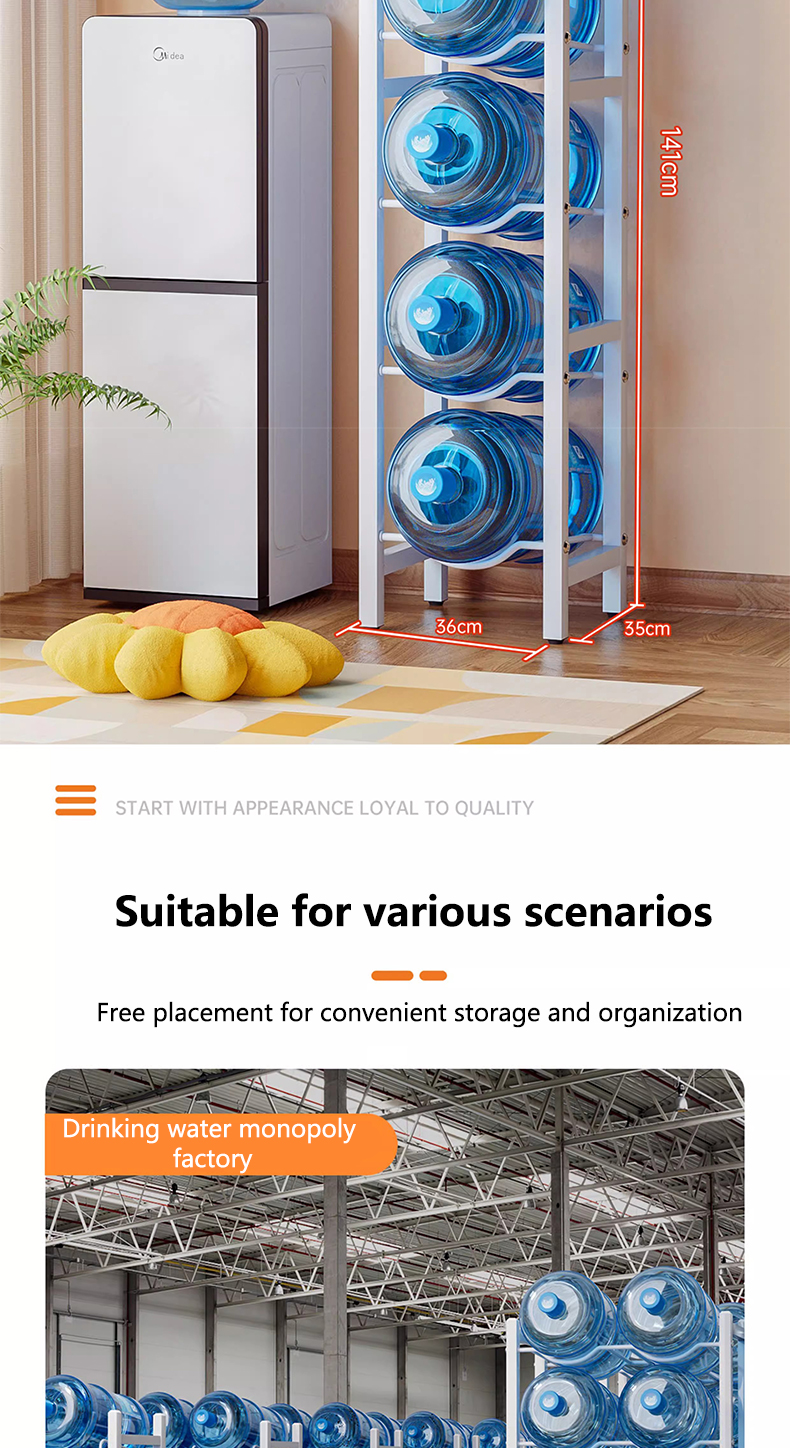 3/4/5 Layer Mineral Water Dispenser Rack Stand Water Container Gallon ...