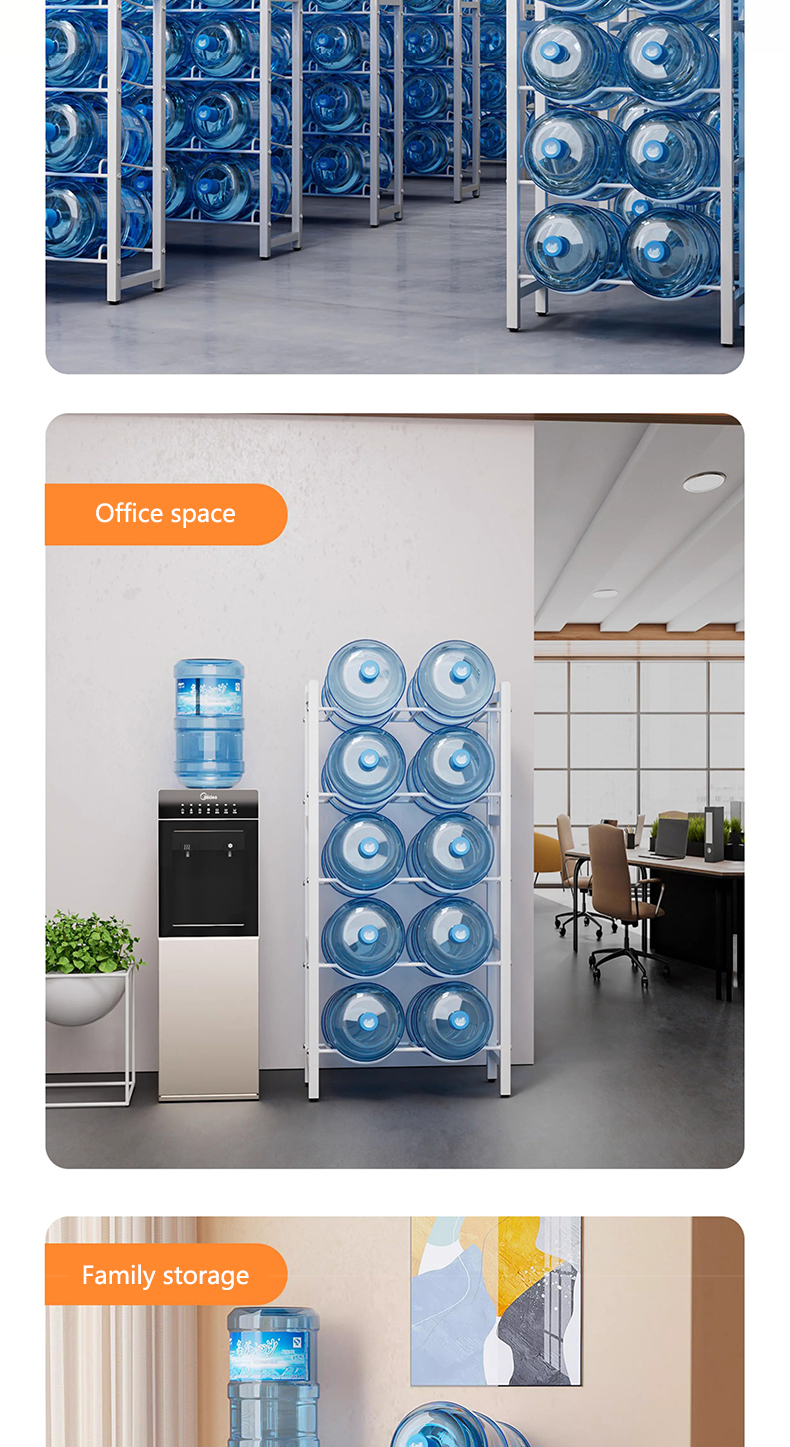 3/4/5 Layer Mineral Water Dispenser Rack Stand Water Container Gallon ...