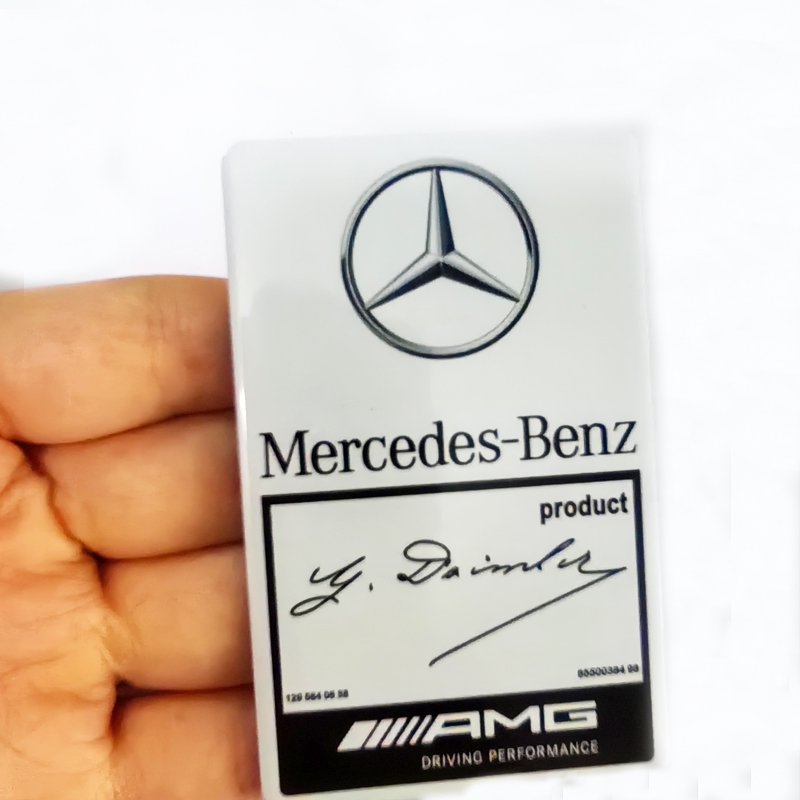 1 x Aluminum Apple Tree AMG Edition Logo Car Decotative Sticker Emblem ...