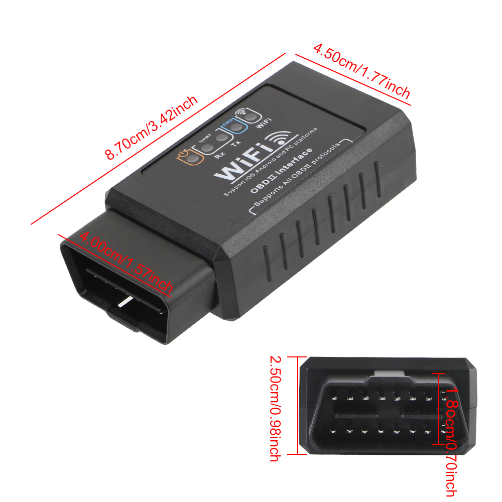 ELM 327 Wi-Fi OBD2 Car Scanner Tool Check Engine Light Diagnostic for ...