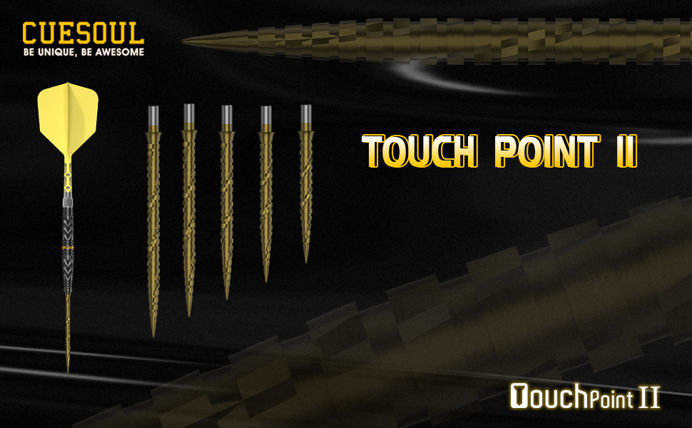 CUESOUL TOUCH POINT II Replacement Dart Steel Points,Collar Design ...