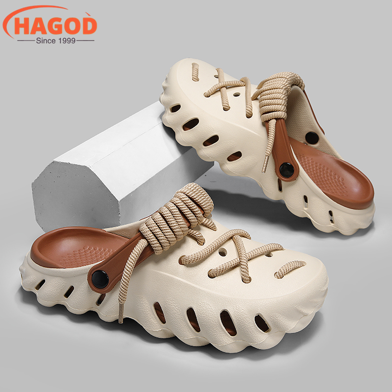 HAGOD Men's Sandals New Clog Clogs Hole Shoes Summer 2025 Outwear ...