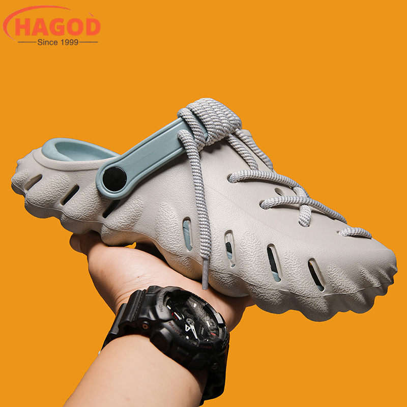 HAGOD Men's Sandals New Clog Clogs Hole Shoes Summer 2025 Outwear ...