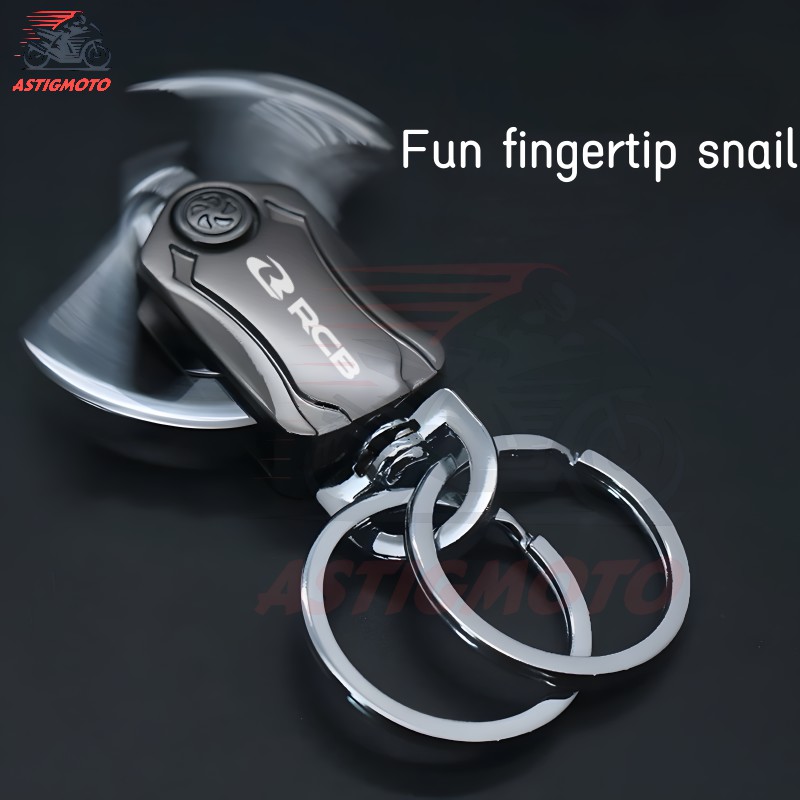 RCB Fidget Cube Keychain 360° Rotating Motorcycle Car Key Holder Zinc ...