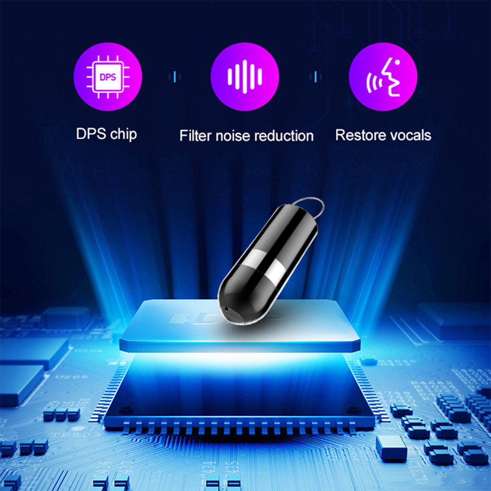 Digital Voice Recorder Smart Audio Recorder Keychain Sound Recording ...