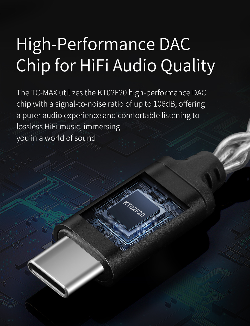 QKZ TC MAX Pro Type C To 3.5mm Audio Adapter CX31993 HiFi DAC Digital ...