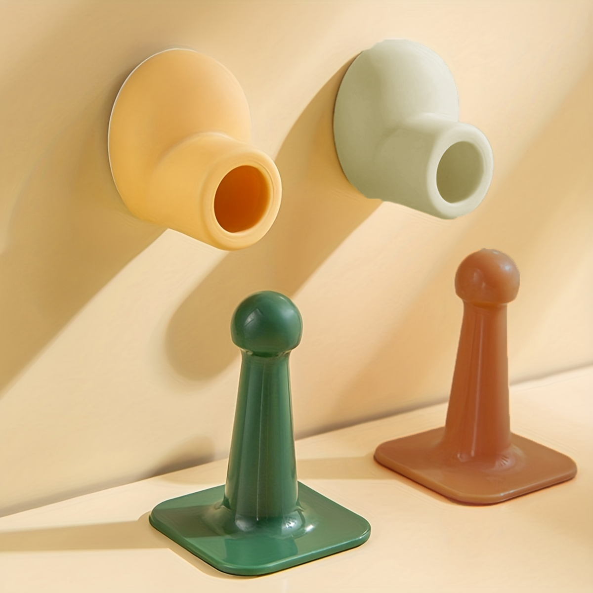 1pc Creative Round Toe Shoe Door Stopper, Household Silicone Anti ...