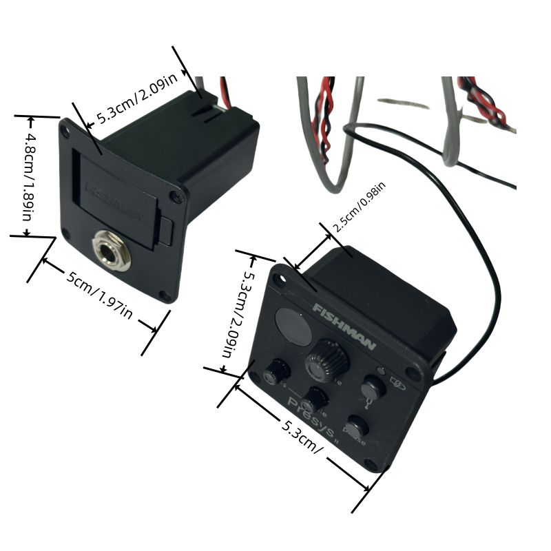 FISHMAN Presys II Guitar Pickup ISYS+ Onboard EQ Preamp System Bass ...
