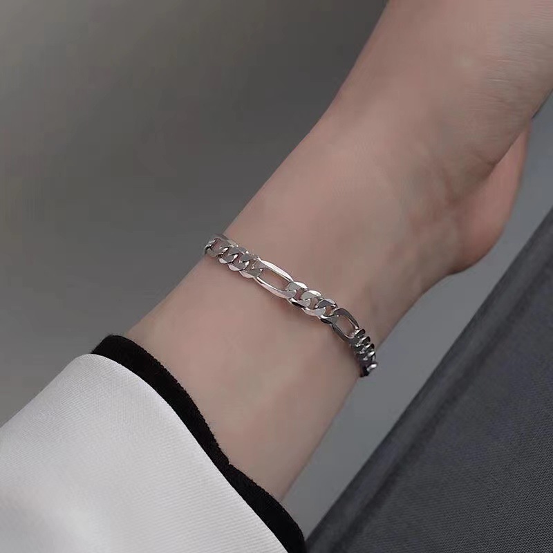 Trendy Minimalist Metal Chain Bracelet Unisex Hip Hop Design Perfect ...