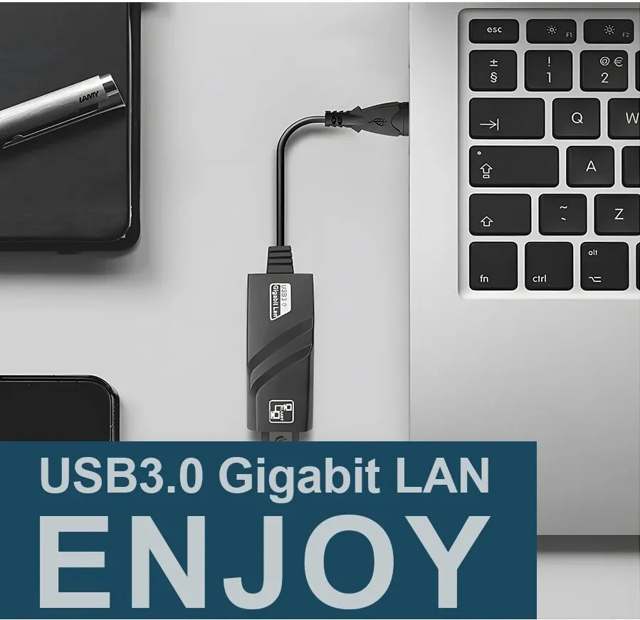 USB to LAN 3.0 gigabit Network Adapter Ethernet RJ45 10 100 1000 Mbps ...