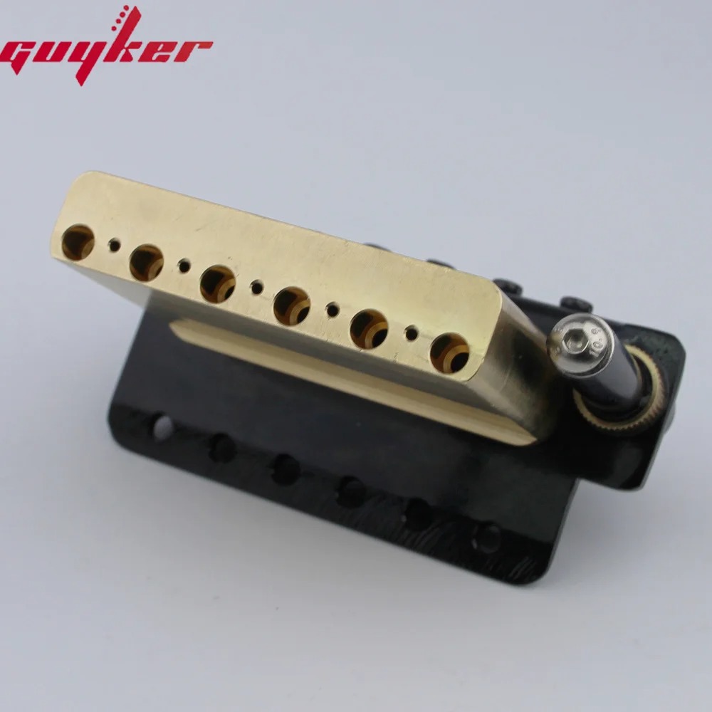 Guyker Chrome Black Gold Guitar Tremolo Bridge String Spacing 10.8MM With Tremolo System Saddle ...