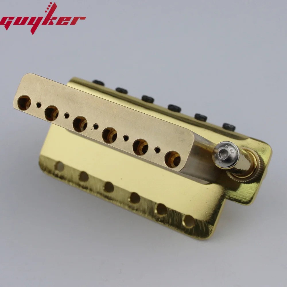 Guyker Chrome Black Gold Guitar Tremolo Bridge String Spacing 10.8MM With Tremolo System Saddle ...