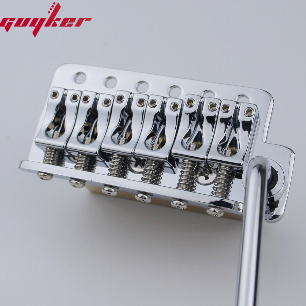 Guyker Chrome Black Gold Guitar Tremolo Bridge String Spacing 10.8MM With Tremolo System Saddle ...