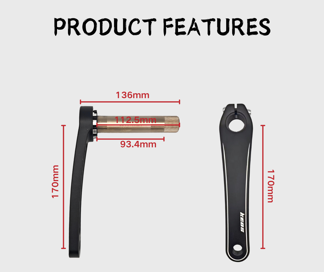 KEOS fixed-fly bicycle crank chainring 144BCD hollow one-piece aluminum ...